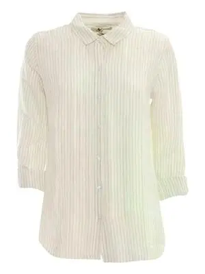 BARBOUR Striped Linen Shirt