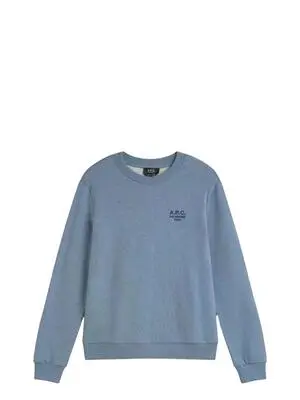 A.p.c. Rue Madame Logo-embroidered Sweatshirt - Blue