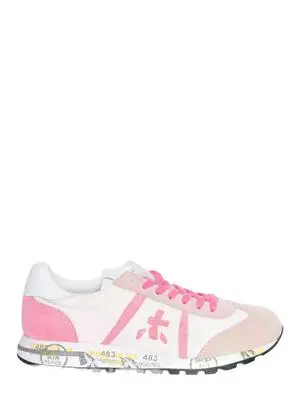 Premiata Leather-panelled Sneakers - Pink