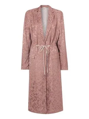 Dries Van Noten Rastino Wool-jacquard Coat - Orange