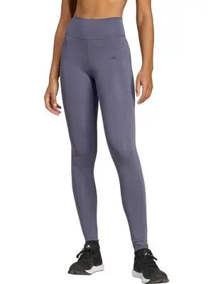 Adidas Optimé Full Length Leggings - Preloved Violet