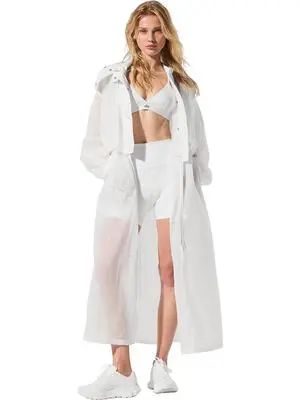 Alo Yoga Game Time Trench Jacket - White