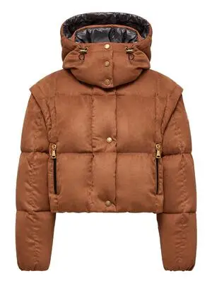 Moncler Paterne 2-in-1 Hooded Down Jacket - Brown