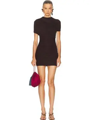 Ronny Kobo Cici Mini Dress - Basalt