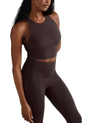 RHONE Revive Long Sports Bra Dark Espresso
