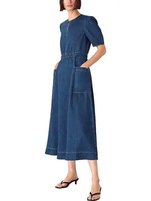 Whistles Midi Dress - Denim