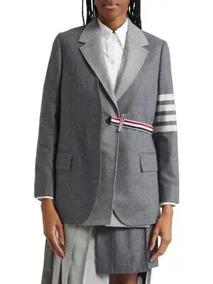 Thom Browne 4-bar Wool & Cashmere Sport Coat - Medium Grey