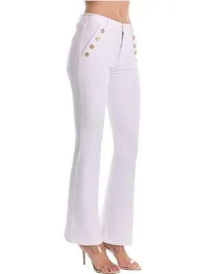 THE NOLI SHOP Allegra Bootcut Jean - White