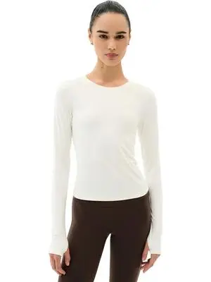 Splits59 Airweight Lite Long Sleeve Top - White