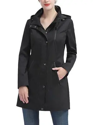 KIMI + KAI Hooded Anorak Jacket - Black