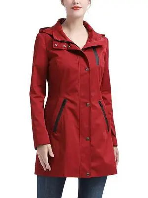 KIMI + KAI Hooded Anorak Jacket - Red