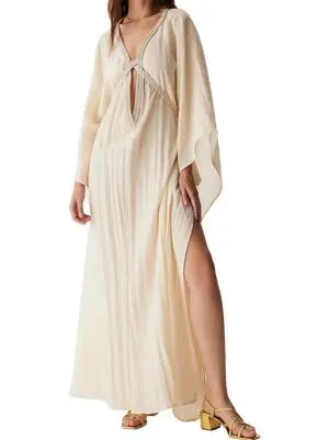 JE TE VEUX Myko Maxi Kimono - Off-white