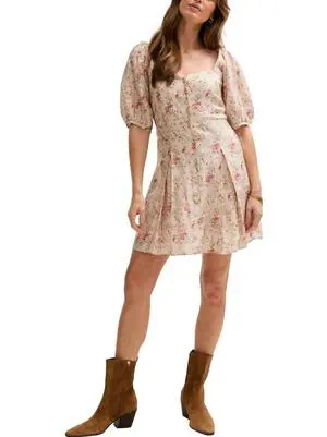 LILY AND LIONEL India Wishing Well Print Mini Dress - Red