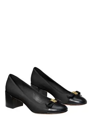 Kate Spade New York Deco Bow Ballet Cap Toe Pump - Black