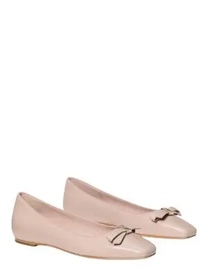 Kate Spade New York Deco Bow Downtown Flat - Pale Vellum