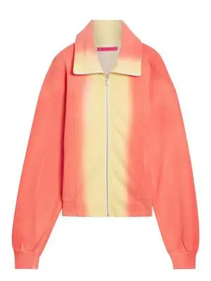 THE ELDER STATESMAN Daily Spray Tie-dyed Jacket - Coral