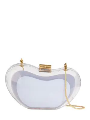 Simkhai Acrylic Clutch With Chain Strap - Clear