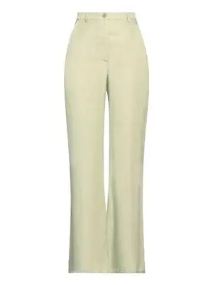 Patrizia Pepe Light Lyocell Wide-leg Pants - Green