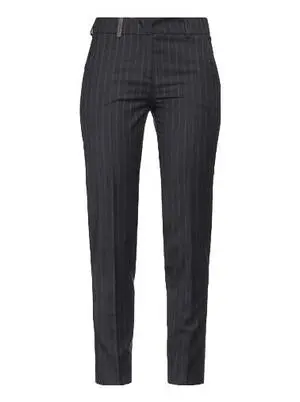Peserico Icon Pinstriped Virgin Wool Pants - Grey