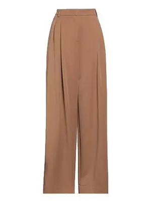 LIU •JO Wide Leg High Waisted Pants - Beige