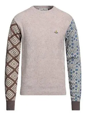 VIVIENNE WESTWOOD Jacquard-knit Sweater - Beige
