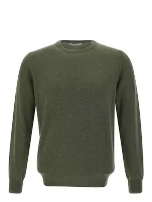 KANGRA Ribbed Crew-neck Sweater - Green