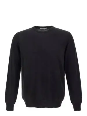 KANGRA Ribbed Crew-neck Sweater - Black