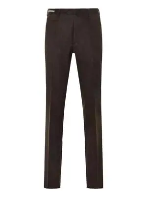 Corneliani Raw-edge Trousers - Brown