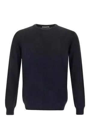 KANGRA Ribbed Crew-neck Sweater - Black