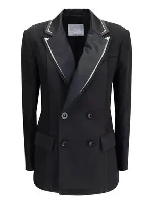 Sacai Double-breasted Jacket - Black