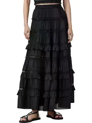 ALLSAINTS Talia Tiered Maxi Skirt