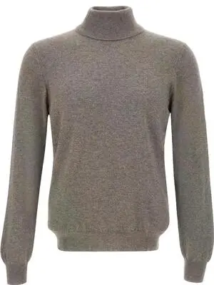 GRAN SASSO Ribbed Turtleneck Sweater - Grey
