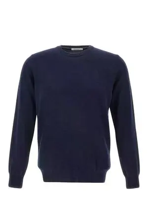 KANGRA Ribbed Crew-neck Sweater - Blue