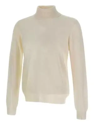 GRAN SASSO Ribbed Turtleneck Sweater - White