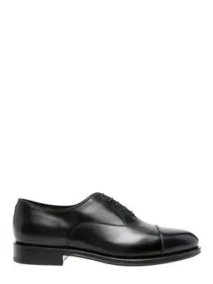 Santoni Cap-toe Oxford Shoes - Black