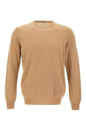 KANGRA Ribbed Crew-neck Sweater - Neutrals