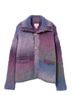 KAMIYA Welt-pockets Cardigan - Purple