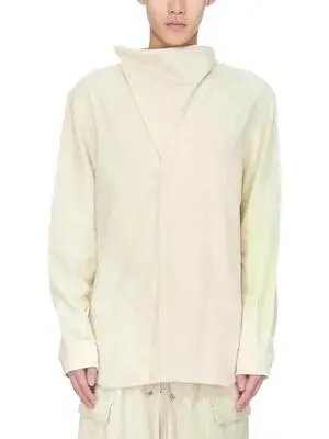 Rick Owens High-neck Long-sleeve Shirt - Neutrals