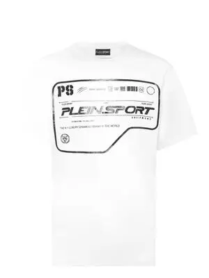 PLEIN SPORT Graphic-print Cotton T-shirt - White