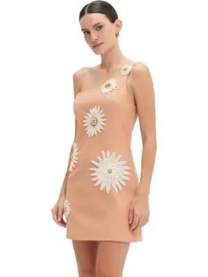 PatBO Tropic Linen Mini Dress - Brown