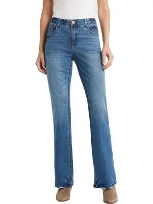 Wit & Wisdom High Waist Bootcut Jeans - Mid Blue Artisanal