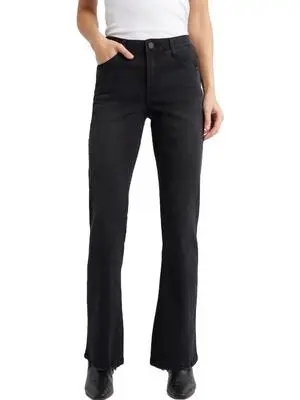 Wit & Wisdom High Waist Bootcut Jeans - Washed Black