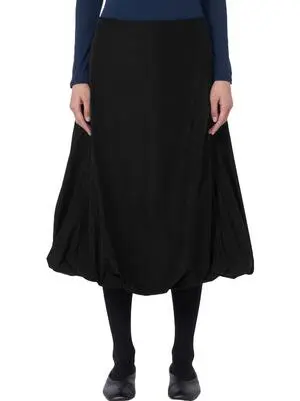 MM BY MAX MARA Emery Bubble Hem Midi Skirt - Black