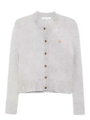 Maison Kitsuné Baby Fox Patch Cardigan - Grey