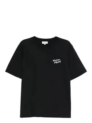Maison Kitsuné Handwriting Embroidered T-shirt - Black