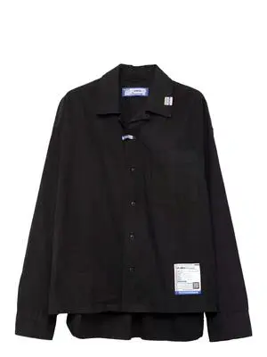 IN･STRU(MEN-TAL). Long-sleeve Oxford Shirt - Black