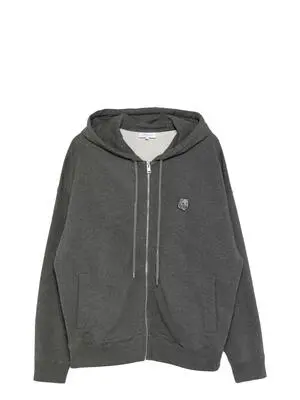 Maison Kitsuné Fox-head Patch Hoodie - Grey