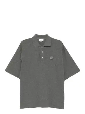 Maison Kitsuné Bold Fox Head Patch Polo - Grey