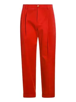 Valentino Garavani Pleated-cuffed Trousers - Red
