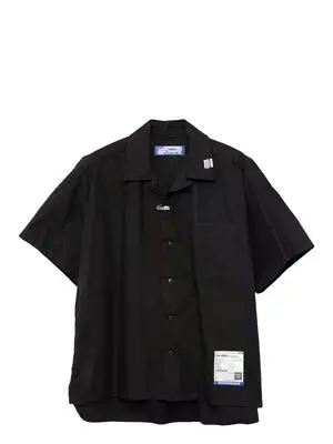 IN･STRU(MEN-TAL). Logo-patch Shirt - Black